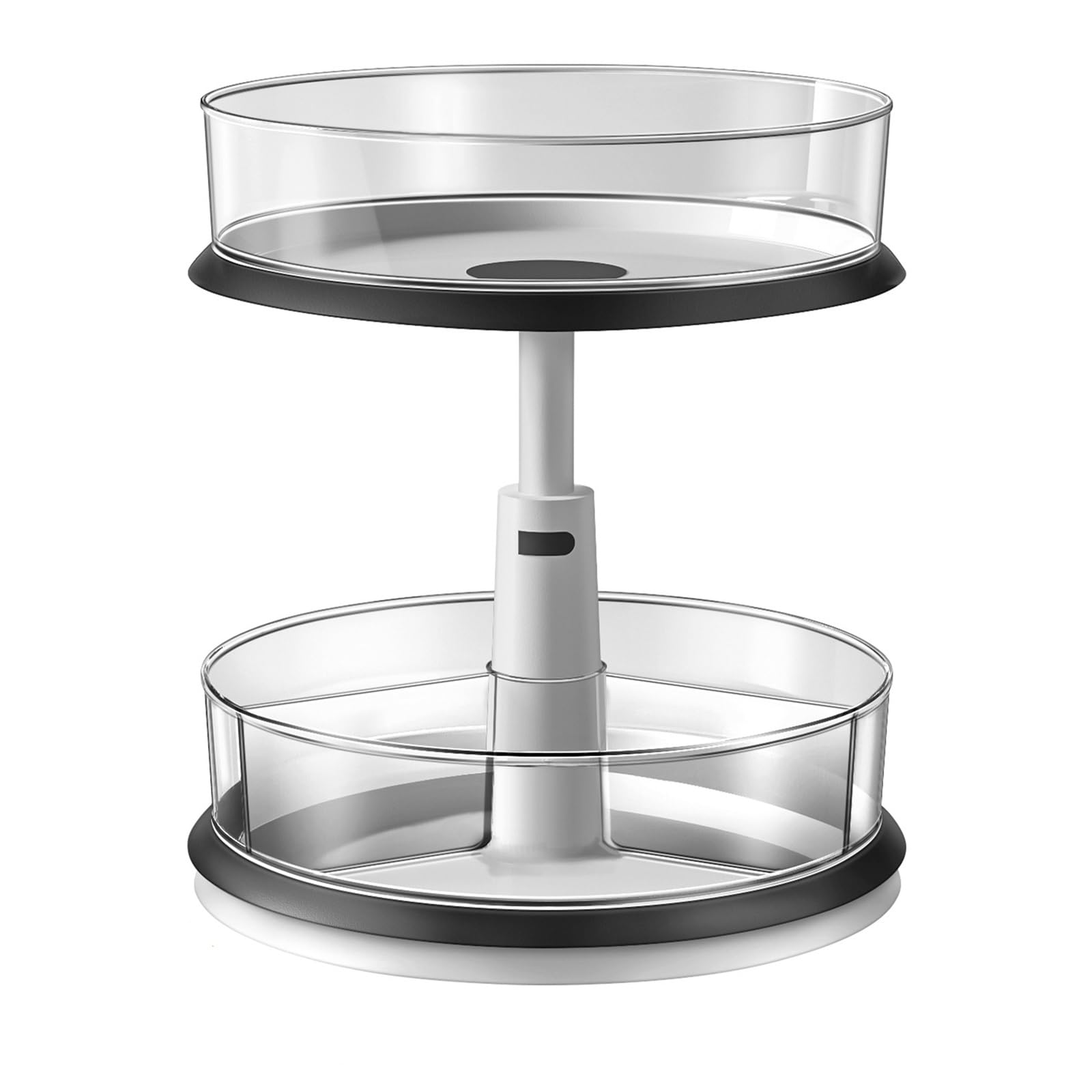 Lazy Susan Oragnizer,2 Pack Turntable Organizer,Fridge Organization,Non-Skid Spice Rack Organizer, Fruit Container, 360 Rotating Storage Container for Home Kitchen,Countertop,Cabinet,Fridge