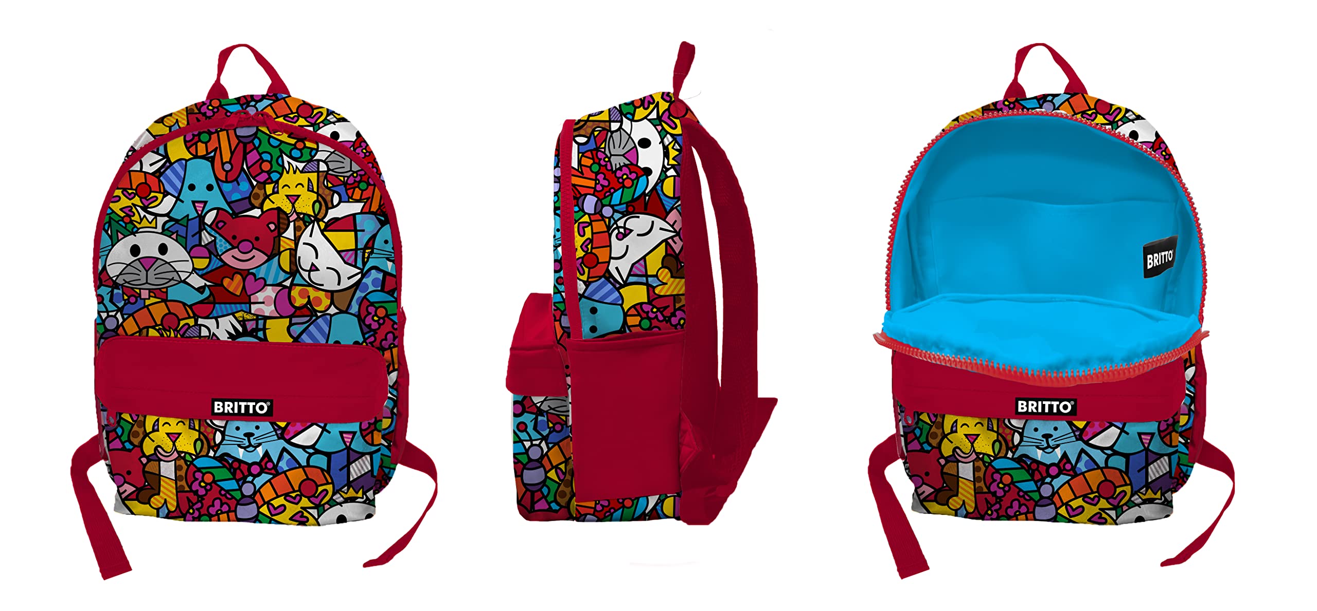 BRITTO Romero 15" Polyester Twill Backpack, Best Friends