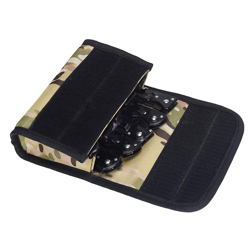 Pocket Knife Pouch Carrier Holder, 6.7"x4.3"x1.9" Small Knife Case, Large Capacity Small Knife Carrier Protectors, Knife Display Case for Survival Pocket Knife, Tactical, Outdoor, EDC Mini Knife