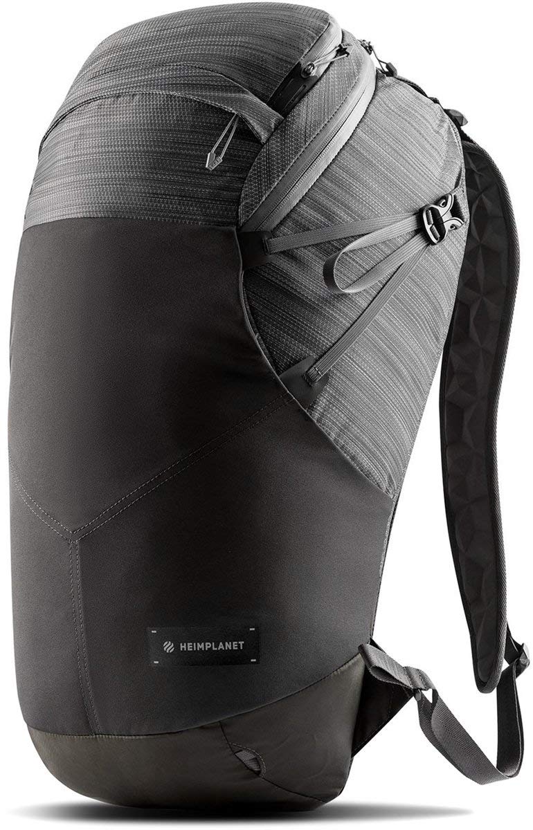 HEIMPLANET Original | V1 MOTION ELLIPSE 25L | Daypack incl. 15" Laptop Compartment (Darkgrey/Green)