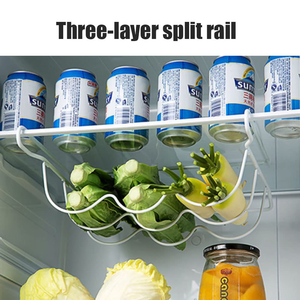 Fridge Wine Holder, Thickened Metal Material, Strong Bearing Capacity, Convenient and Practical, Wine Rack Storage Organizer for Kitchen Countertop for Wine, Beer, Water