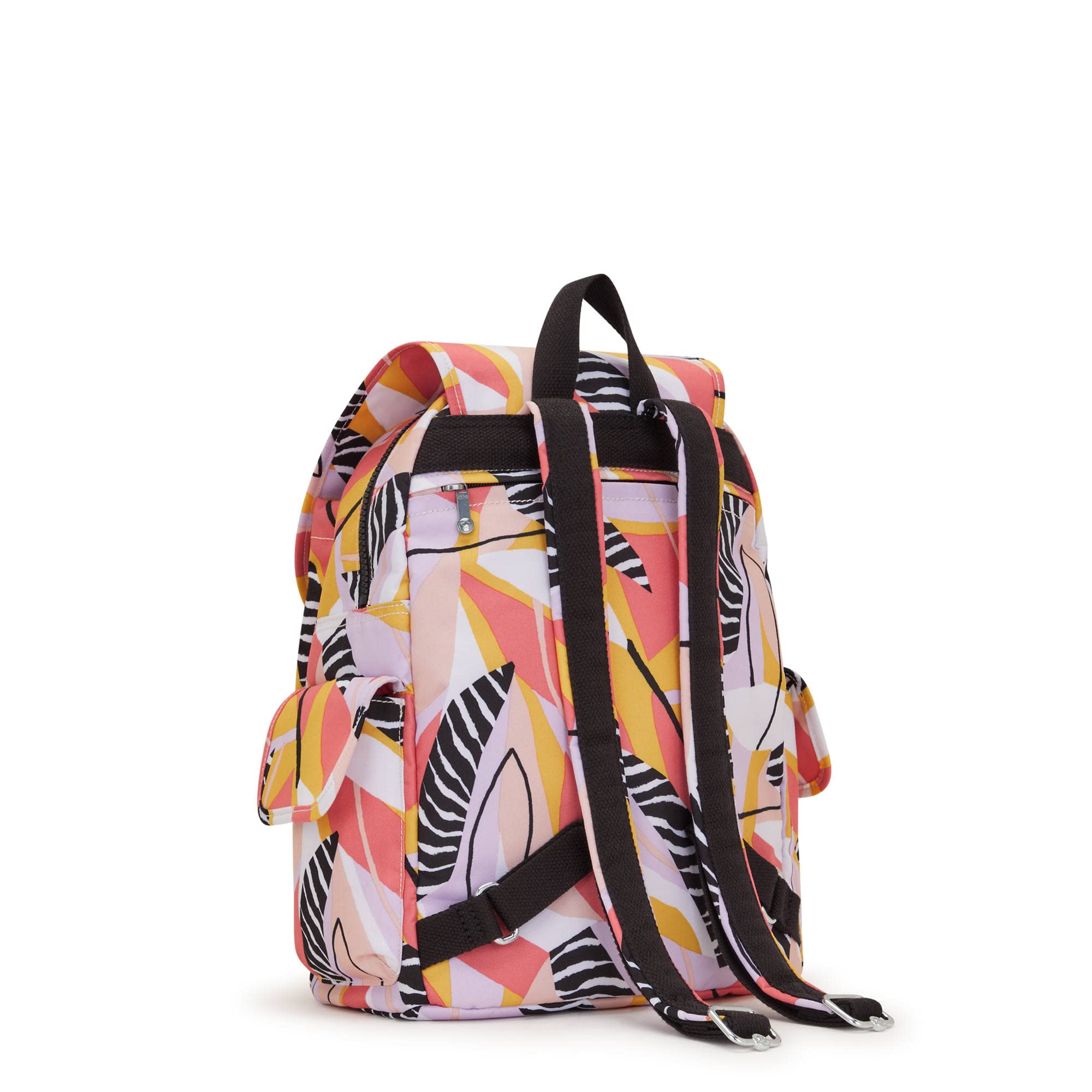 Kipling Women's City Pack Backpack, Lightweight Versatile Daypack, Nylon School Bag, Abstract Mix, 12.5''L x 14.5''H x 7.25''D
