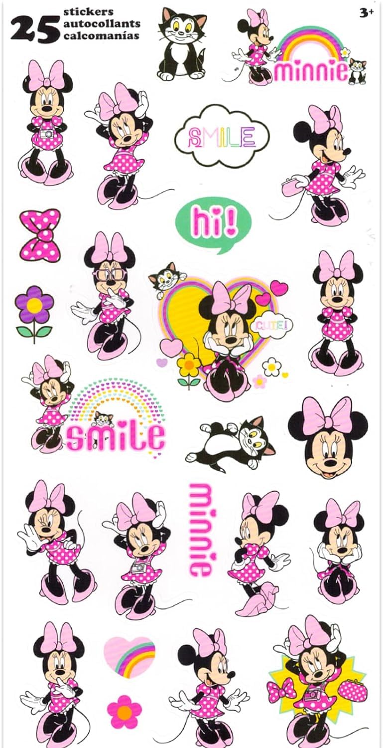 Fast Forward Minnie Mouse Backpack and Lunch Box Set - Bundle with Mini 11" Minnie Backpack, Minnie Mouse Lunch Box, Water Bottle, Stickers, More | Minnie Mouse Backpack for Girls