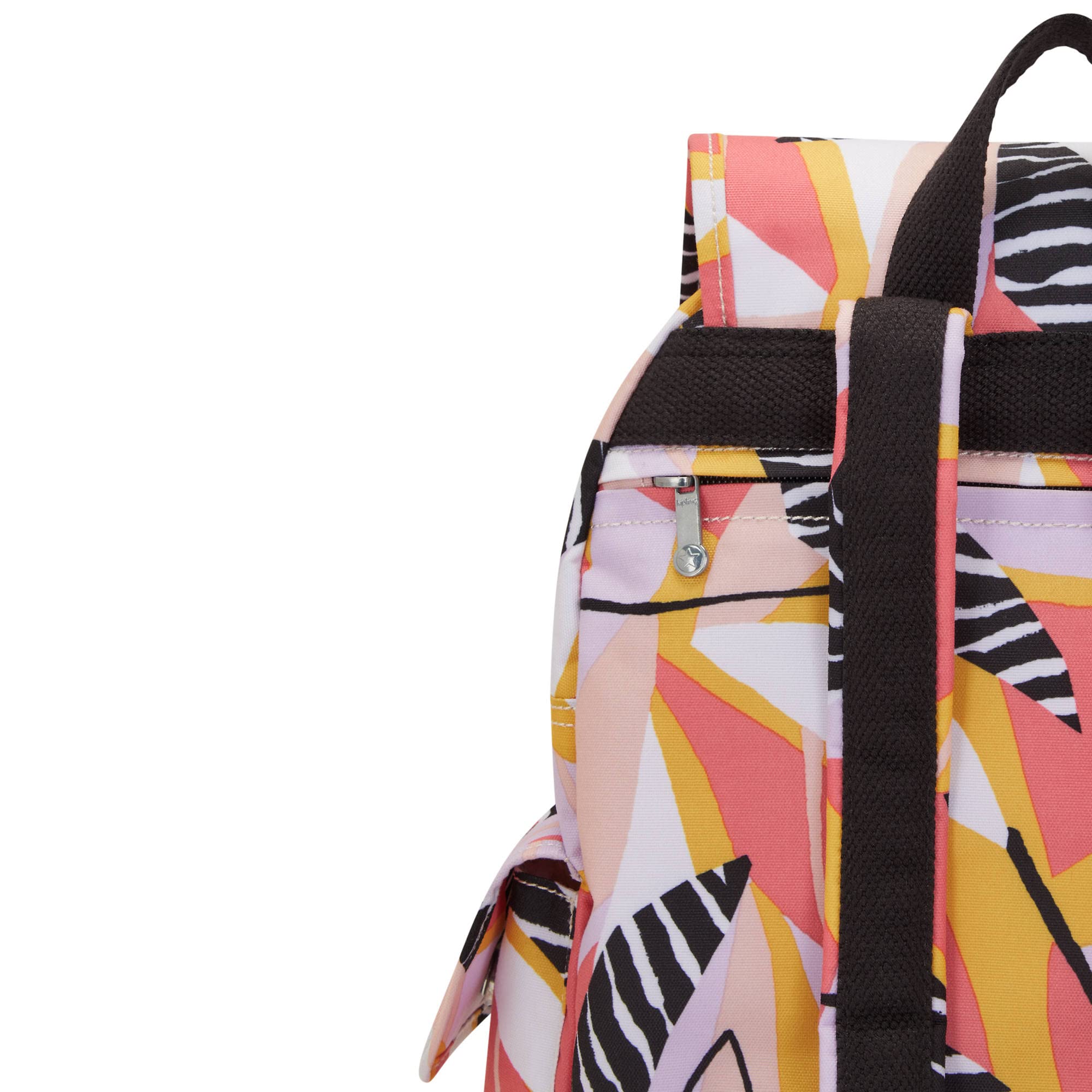 Kipling Women's City Pack Backpack, Lightweight Versatile Daypack, Nylon School Bag, Abstract Mix, 12.5''L x 14.5''H x 7.25''D