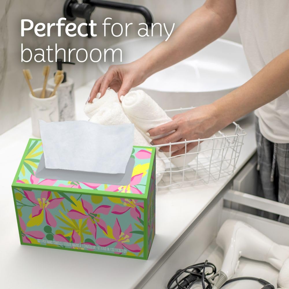 Kleenex Disposable Paper Hand Towels, Paper Hand Towels for Bathroom, 6 Boxes, 60 Hand Towels per Box (360 Total Towels)