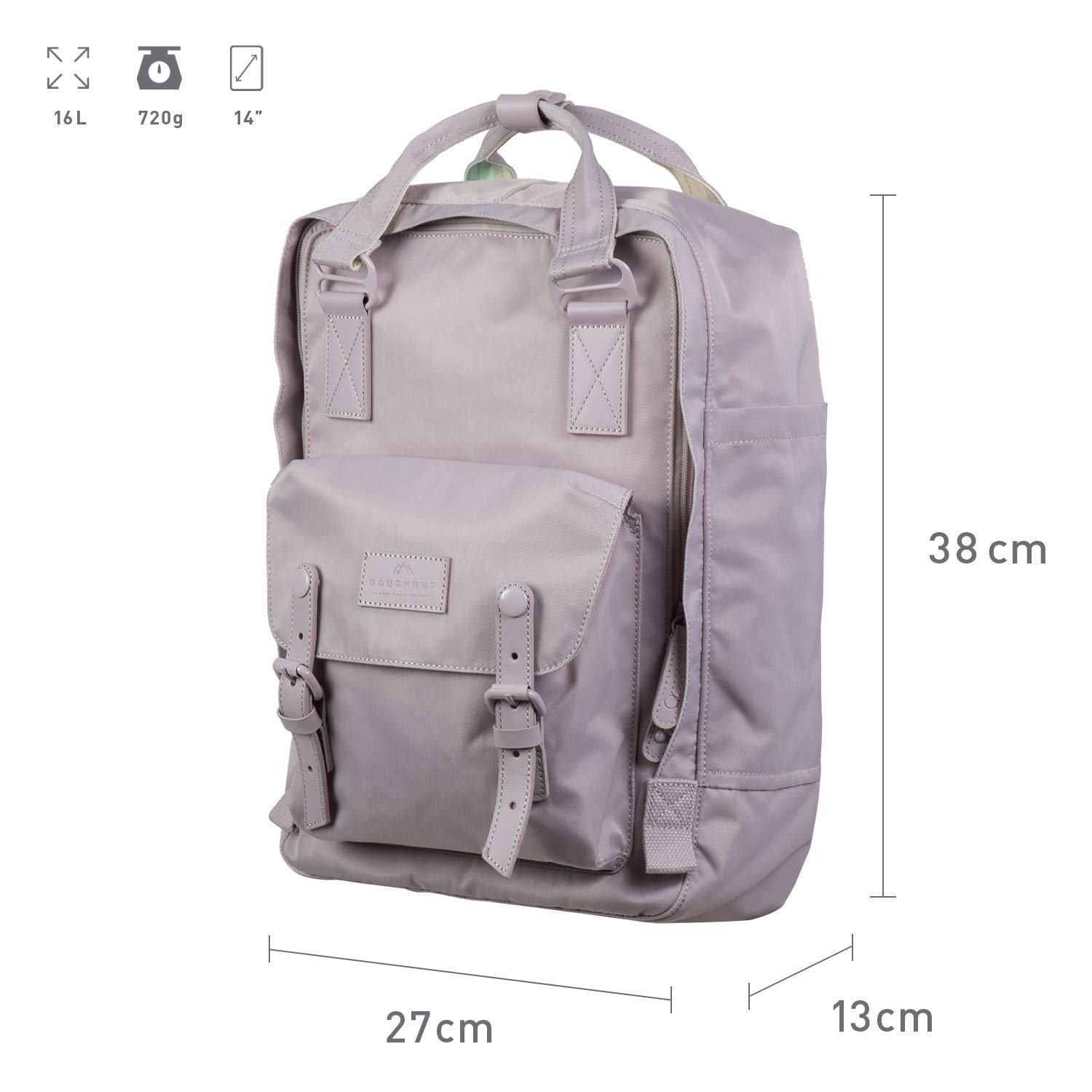 Doughnut Macaroon Unicorn 16L Travel School Ladies College Girls Casual Bag Backpack
