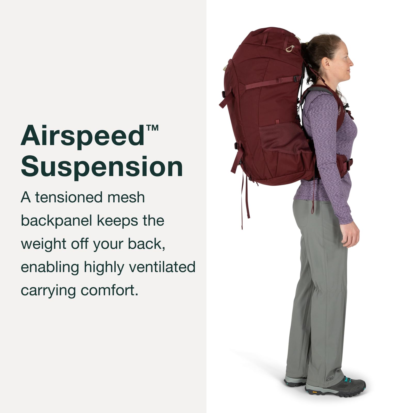 Osprey Fairview Trek 70 Women's Travel and Backpacking Backpack, Night Jungle Blue