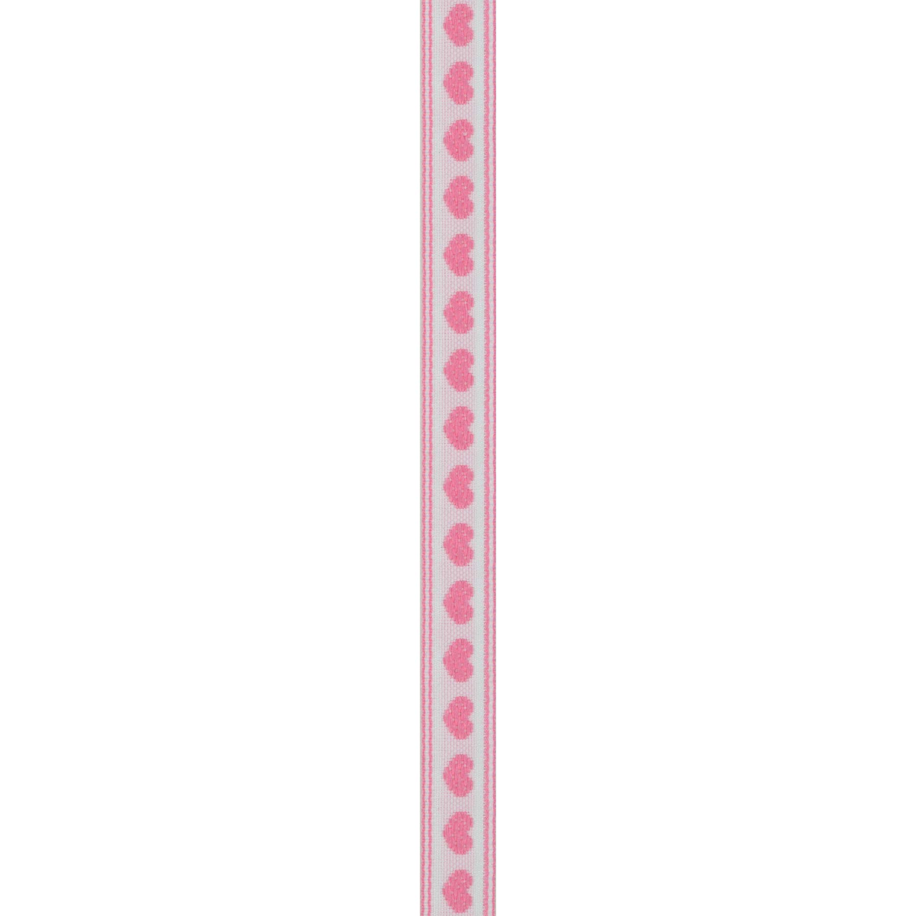 Offray, Pink Hearts Craft Ribbon, 1/2-Inch x 9-Feet