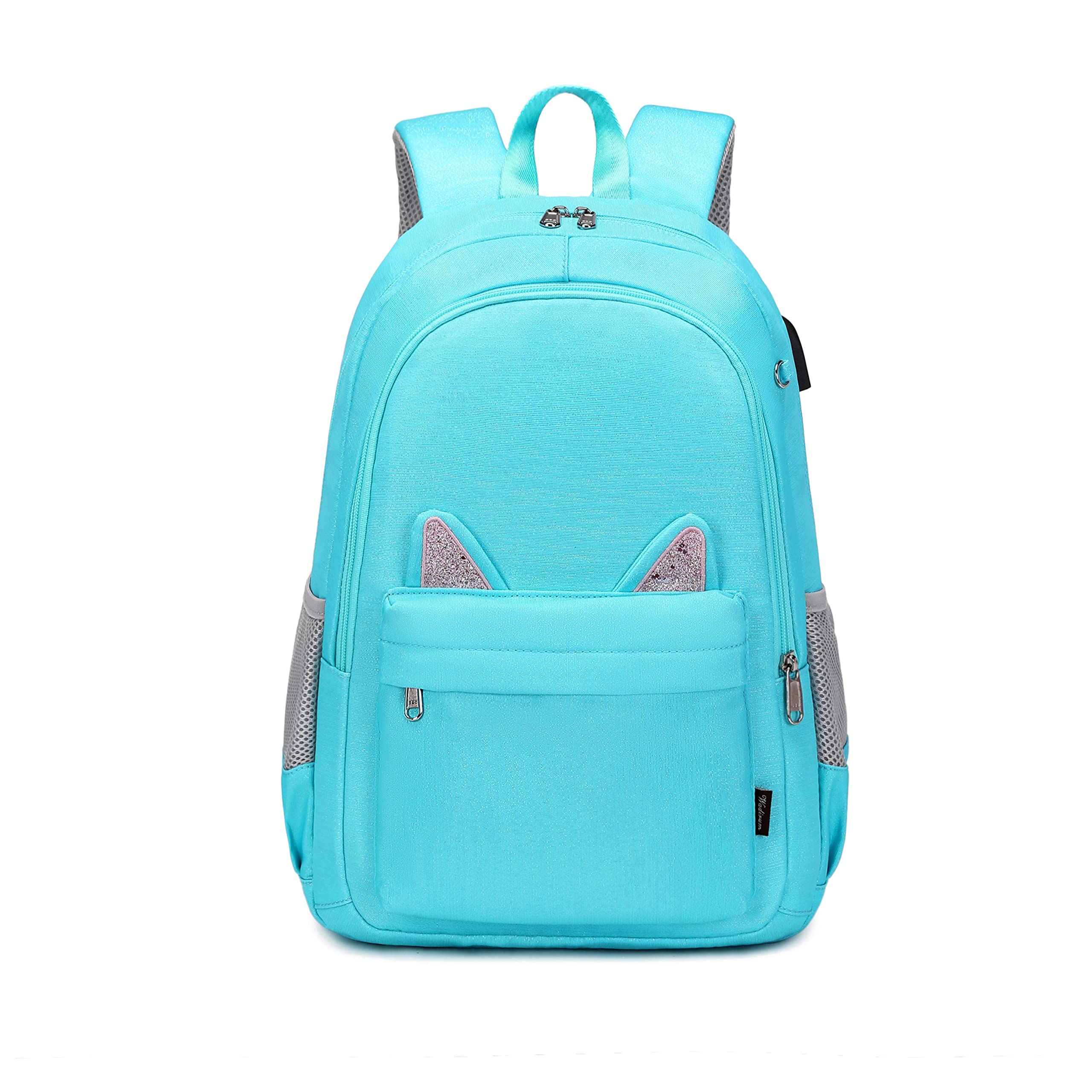 Wadirum Cute School Backpack Set for Teen Girls Fashion School Bookbag Set Blue