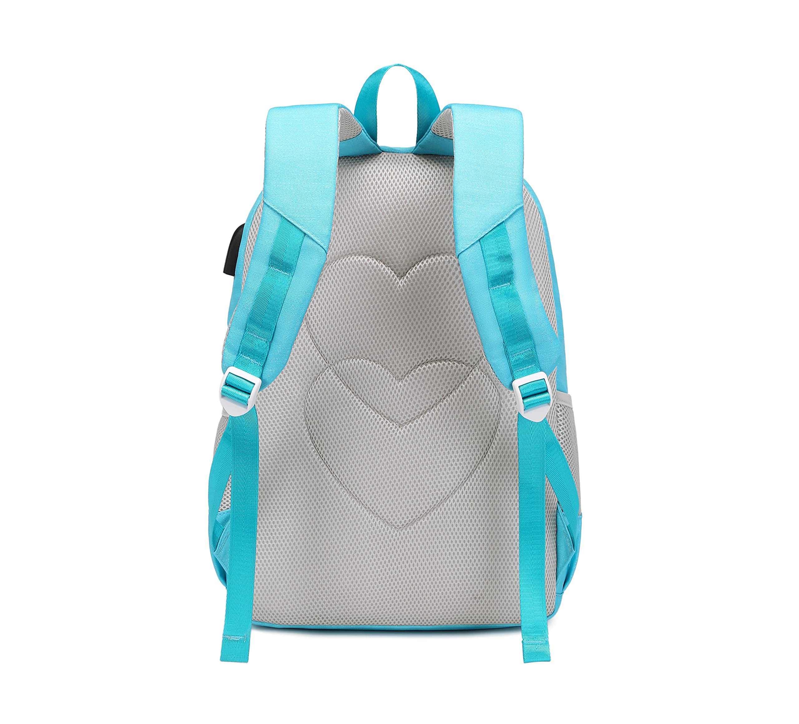Wadirum Cute School Backpack Set for Teen Girls Fashion School Bookbag Set Blue