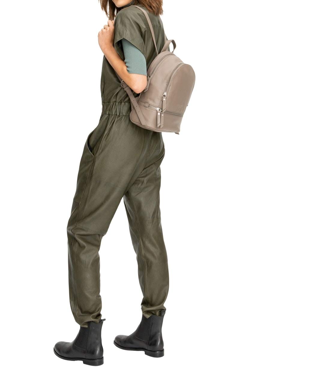 Liebeskind Berlin Women's Alita Backpack Carry-On Luggage, Cold Grey, Medium