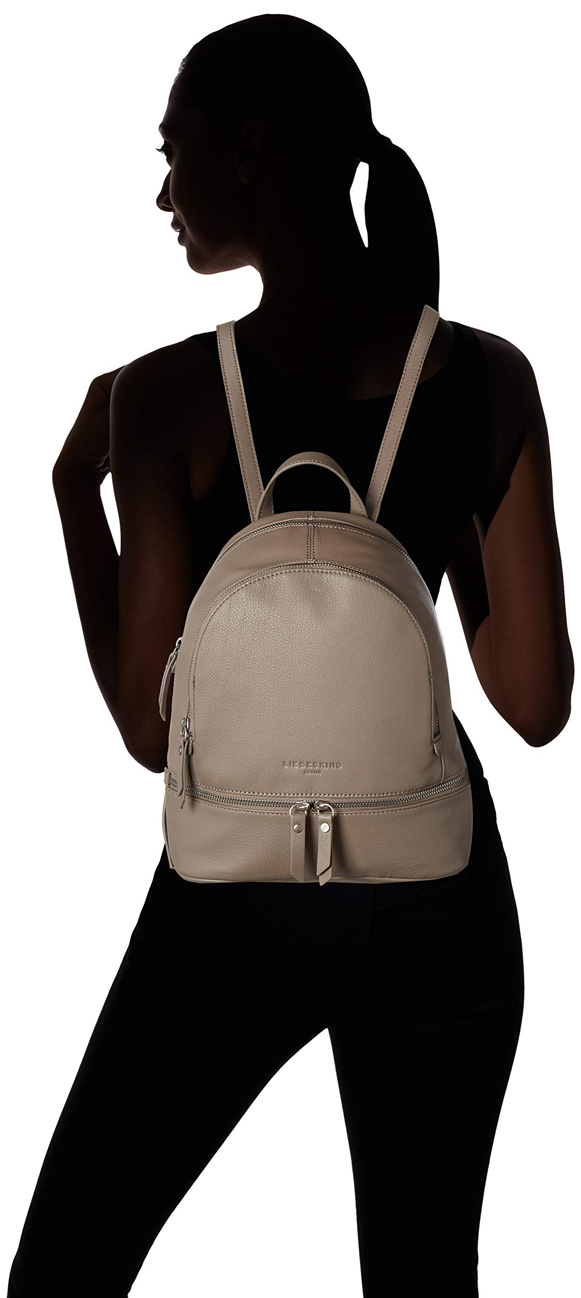 Liebeskind Berlin Women's Alita Backpack Carry-On Luggage, Cold Grey, Medium