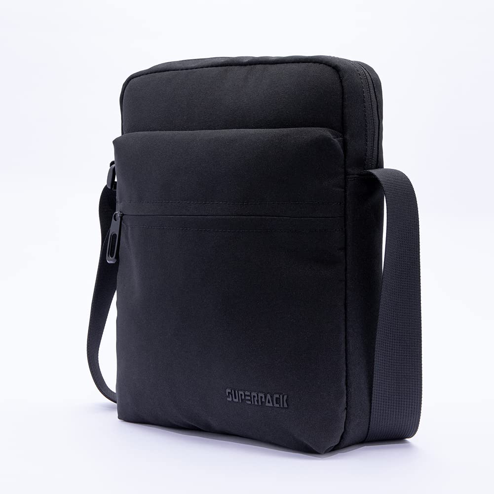 SHIPE Men's Sling Bag Small Crossbody Backpack Lightweight Shoulder Bag Water Resistant One Strap Backpack (1104-Black)