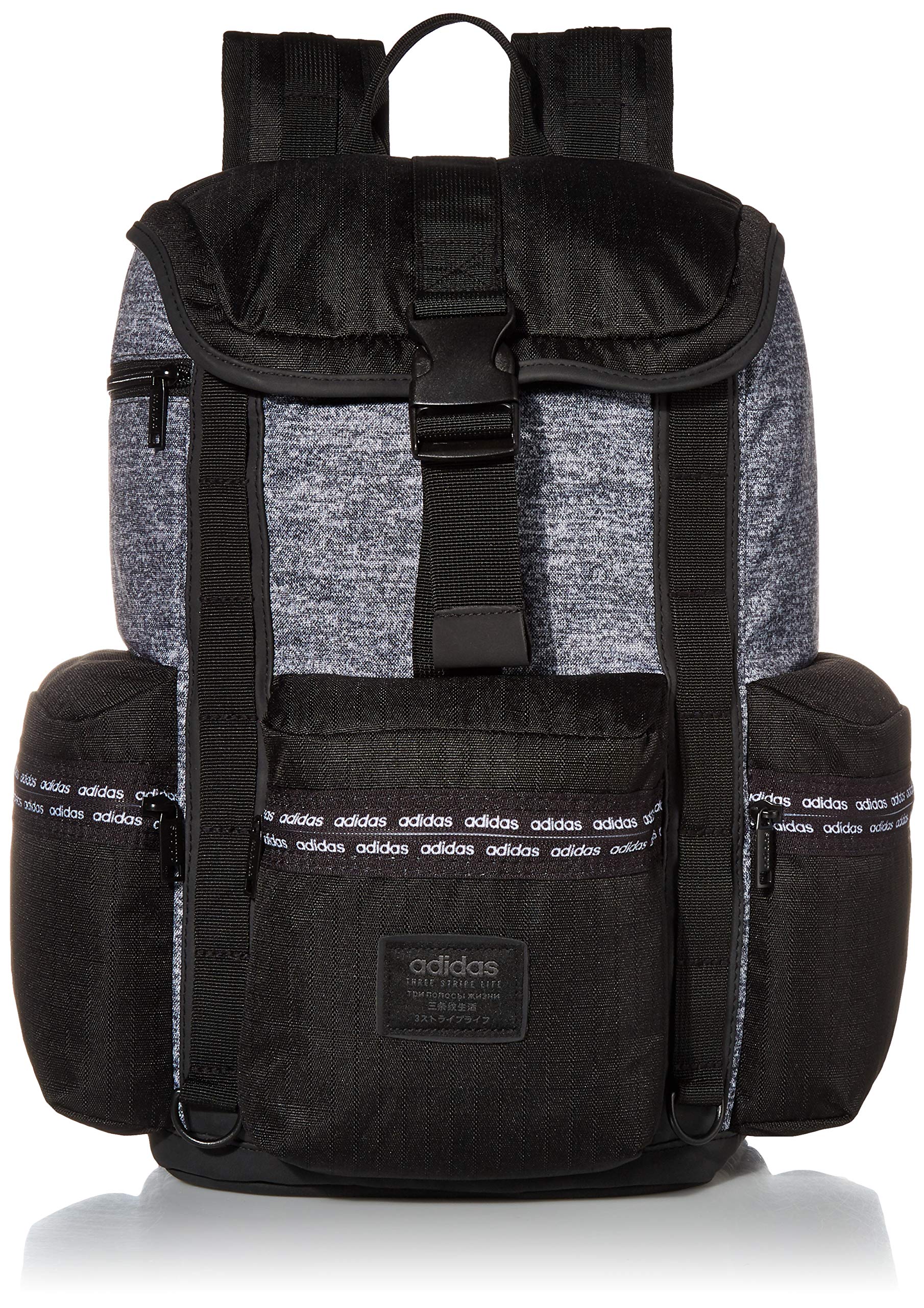 adidas Kantan Backpack, Jersey Onix Grey/Black, One Size