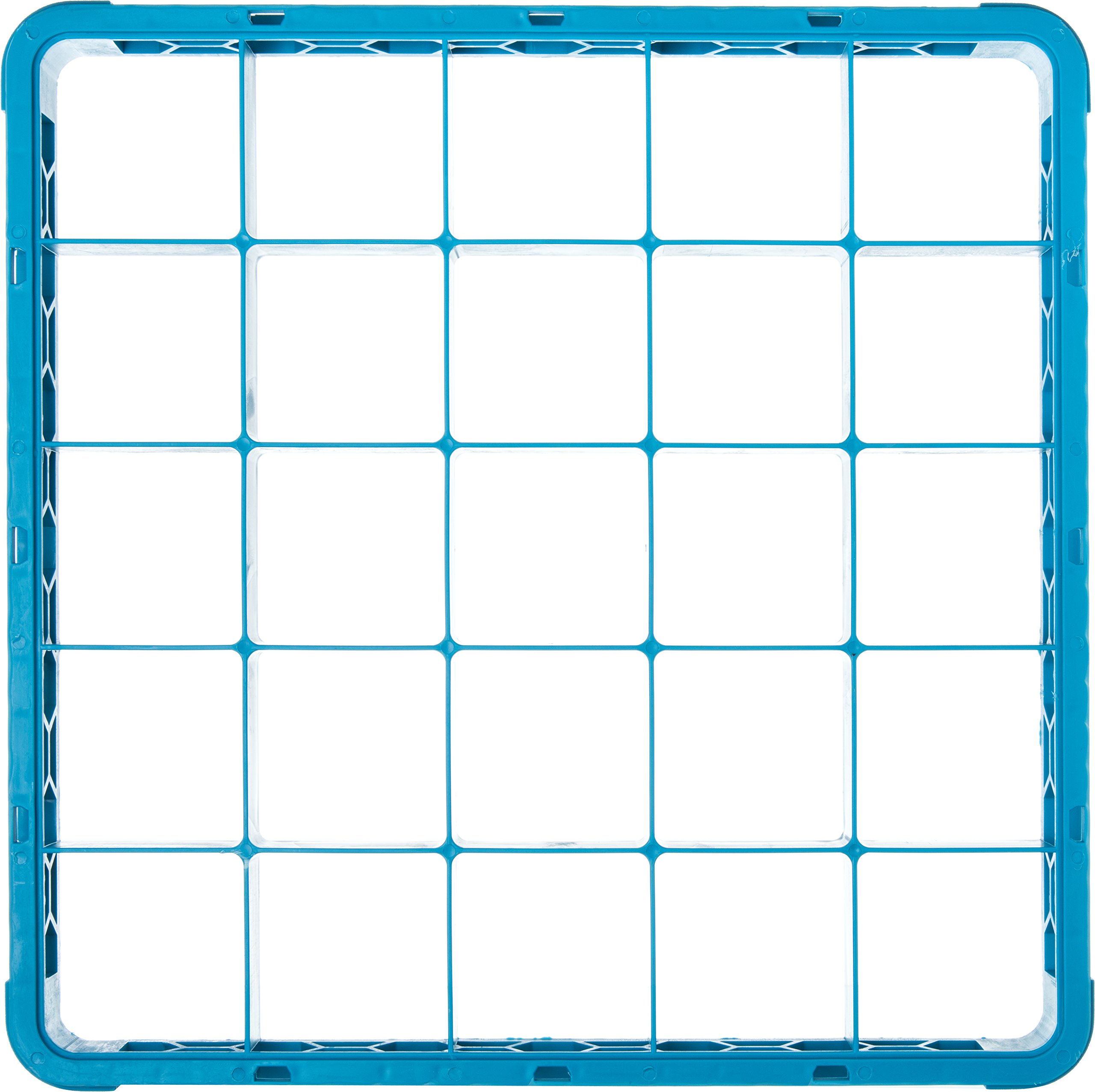 CFS RE2514 OptiClean 25 Compartment Cup Rack Extender, 3-1/2" Compartments, Blue (Pack of 6)