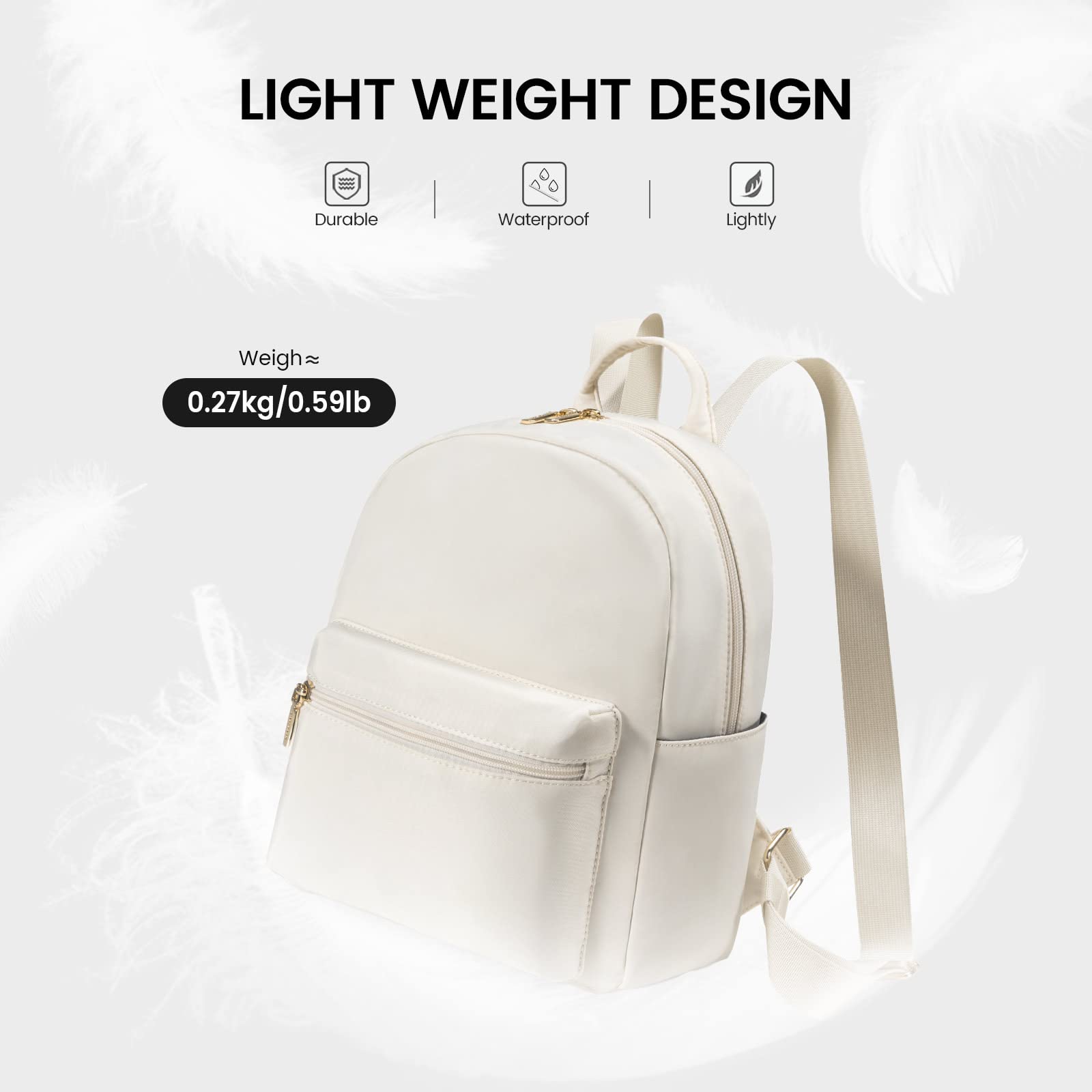 LOVEVOOK Mini Backpack for Women Small Waterproof Backpack Purses Daily Backpack Fashion Wine Red