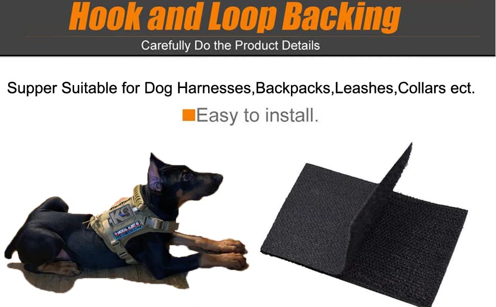 Veelkrom K9 & Crossbone Killer Attack Police Dog Fastener Patch Embroidered Army Swat Morale Hook Loop Backing Tactial Badge Swat for Service Animal Vest (K9 Blue line)