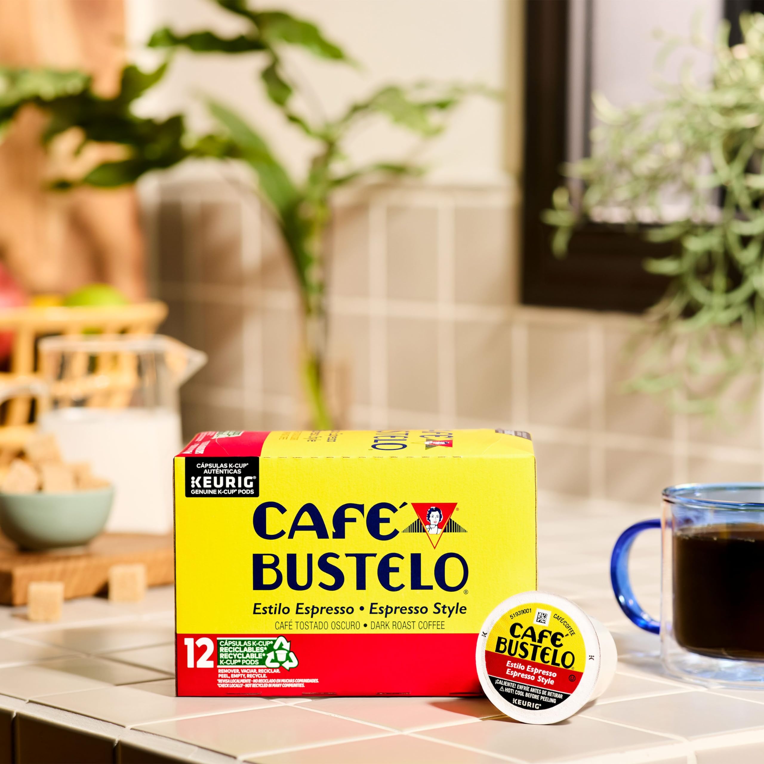 Café Bustelo Espresso Style Dark Roast Coffee, 72 Keurig K-Cup Pods