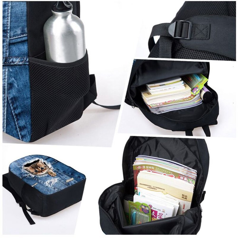 Showudesigns Unique Galaxy Star Space Backpack Children Kids Polyester Schoolbag