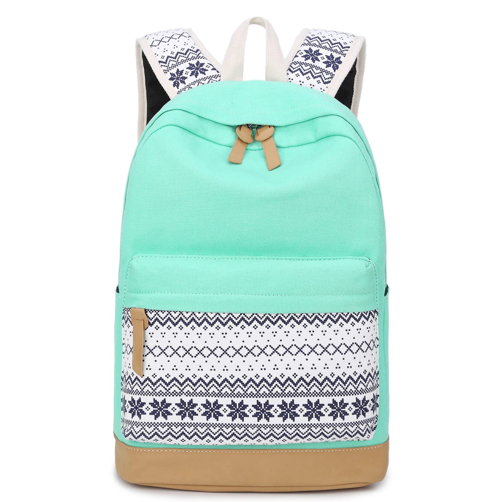 School Backpacks for Teen Girls Lightweight Canvas Backpack Bookbags Set Medium