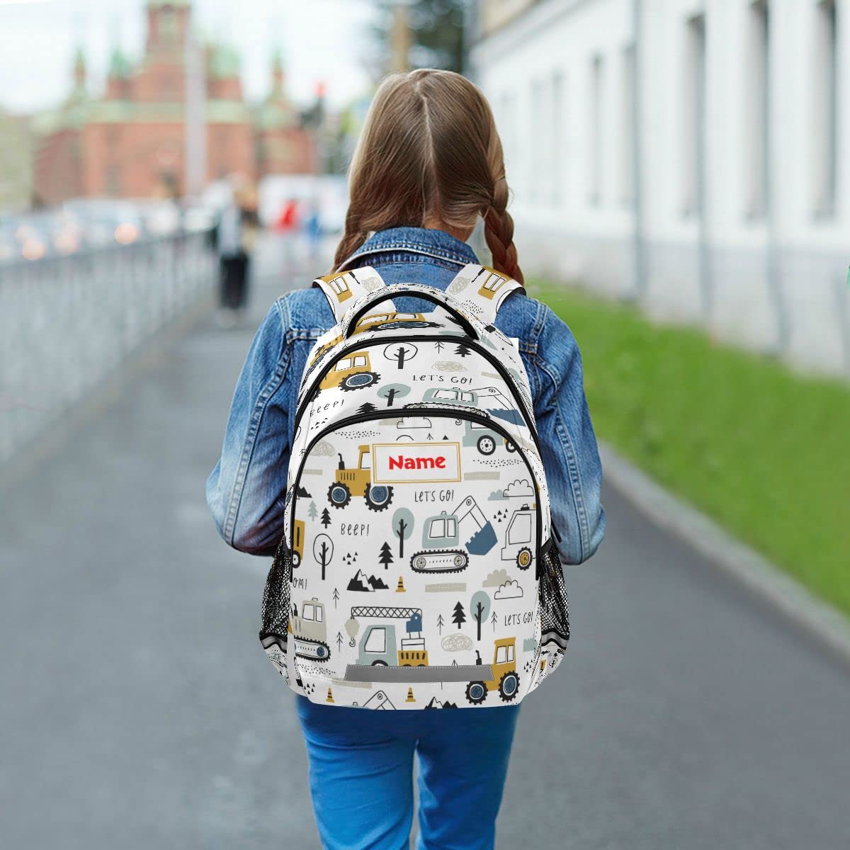 Custom Kid's Name Backpack Bookbag School Bag Travel Bag for Girls Boys Teen