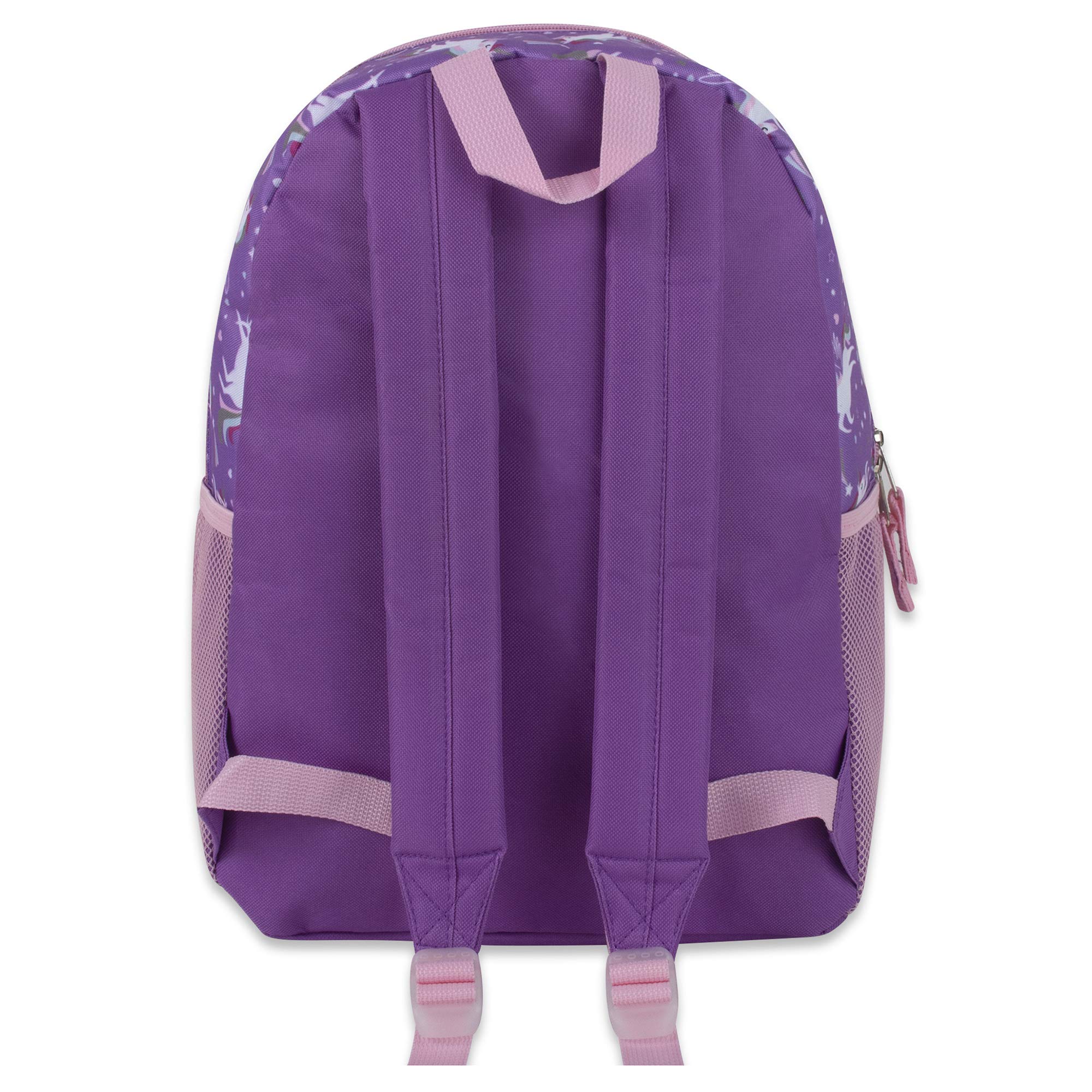 Girl's Backpack With Plush Applique And Multiple Pockets