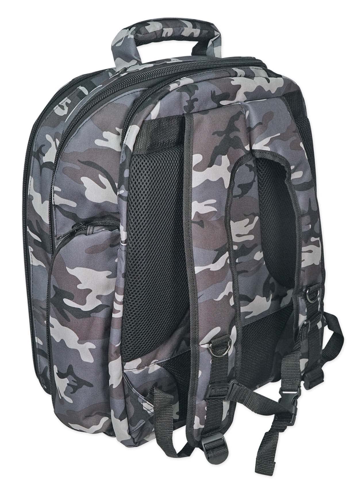 RockvilIe DJ Mixer Case Travel Camo Backpack Bag Fits 19"w x 20"h x 13"d