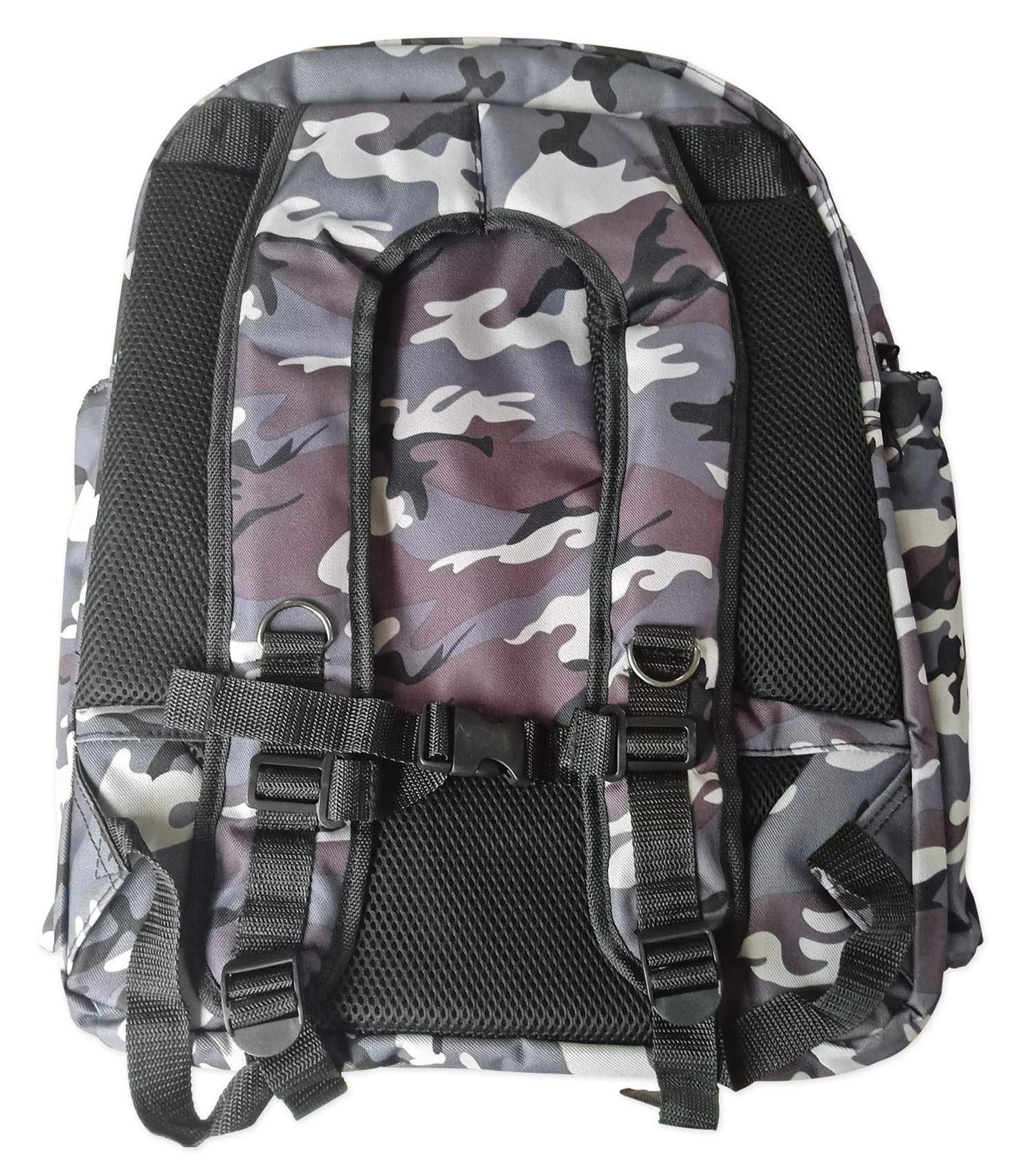 RockvilIe DJ Mixer Case Travel Camo Backpack Bag Fits 19"w x 20"h x 13"d