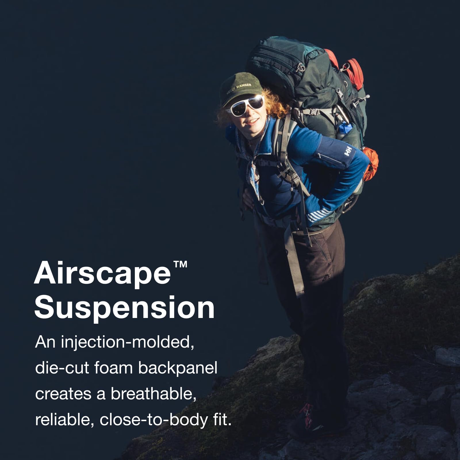 Osprey Ariel Plus 60 Women's Backpacking Backpack , Night Jungle Blue, Medium/Large