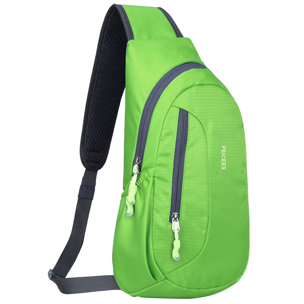 Peicees Sling Bags For Men Women Chest Bag Small Shoulder Bag Crossbody Bag For Hiking…