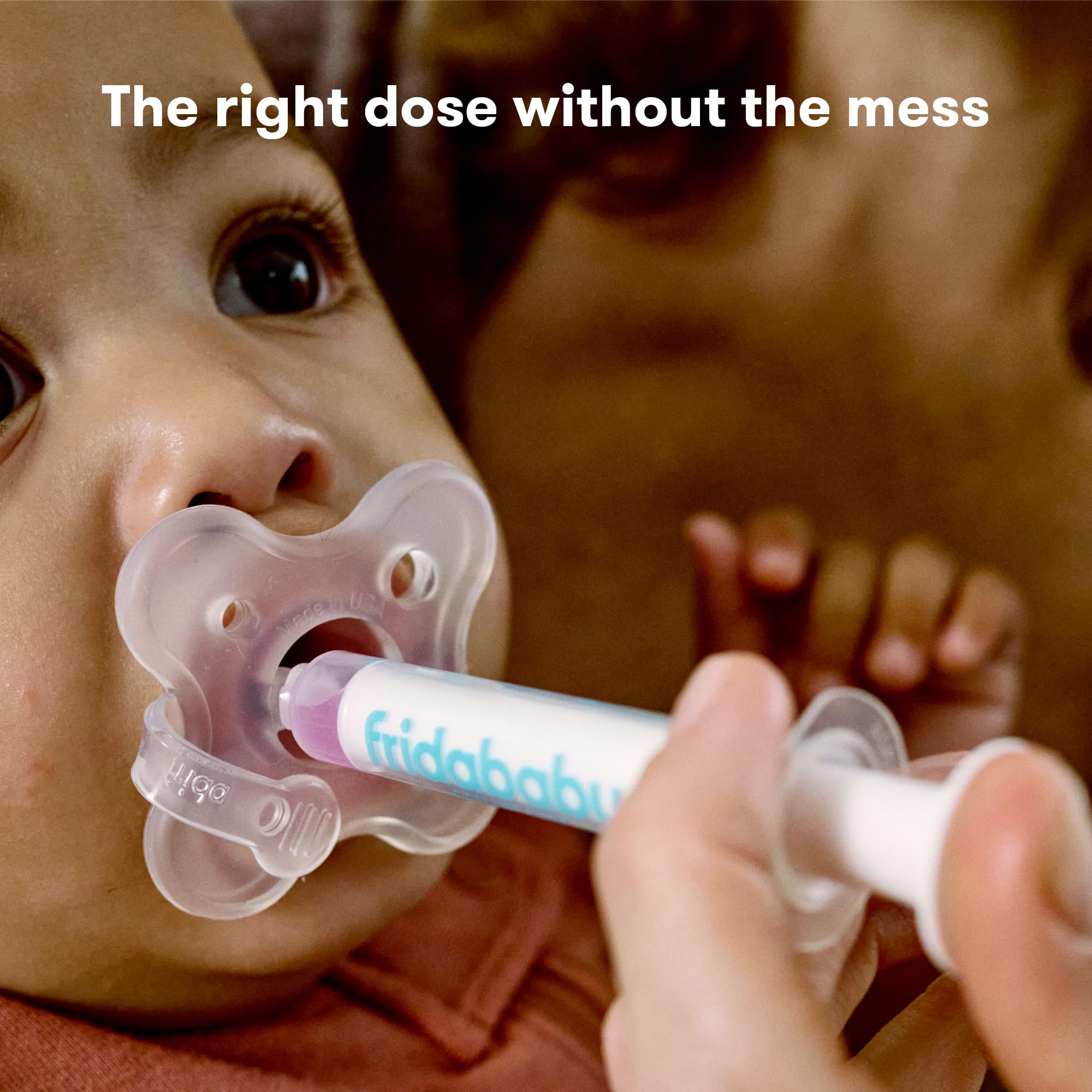 Medi Frida the Accu-Dose Pacifier Baby Medicine Dispenser by FridaBaby, 1 Count (Pack of 1)