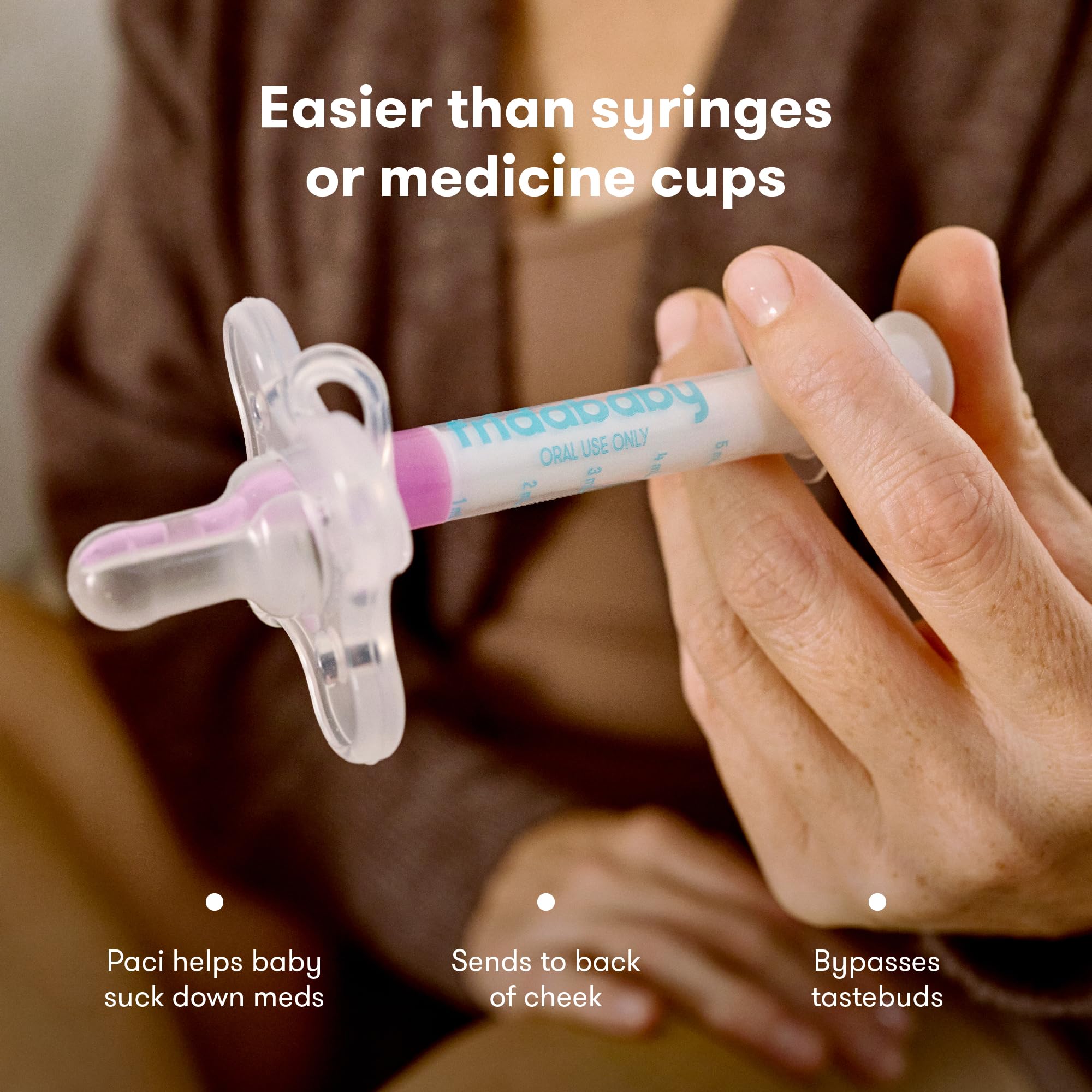 Medi Frida the Accu-Dose Pacifier Baby Medicine Dispenser by FridaBaby, 1 Count (Pack of 1)