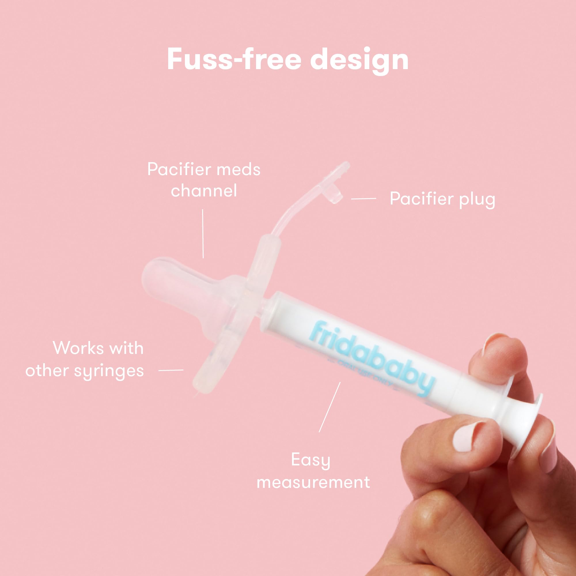 Medi Frida the Accu-Dose Pacifier Baby Medicine Dispenser by FridaBaby, 1 Count (Pack of 1)