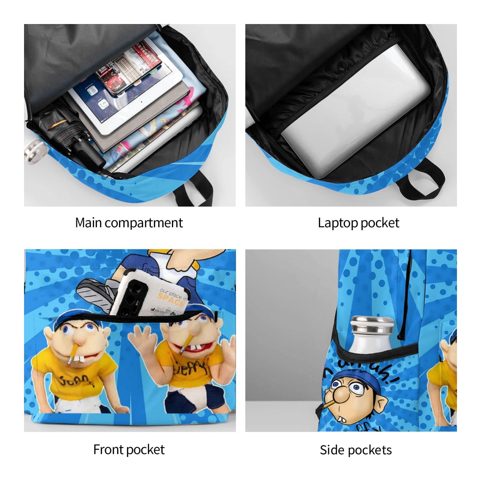 Woodyotime Sml Jeffy Fashionable Computer School Backpack,Travel Business Work Backpack For Adult Women Men
