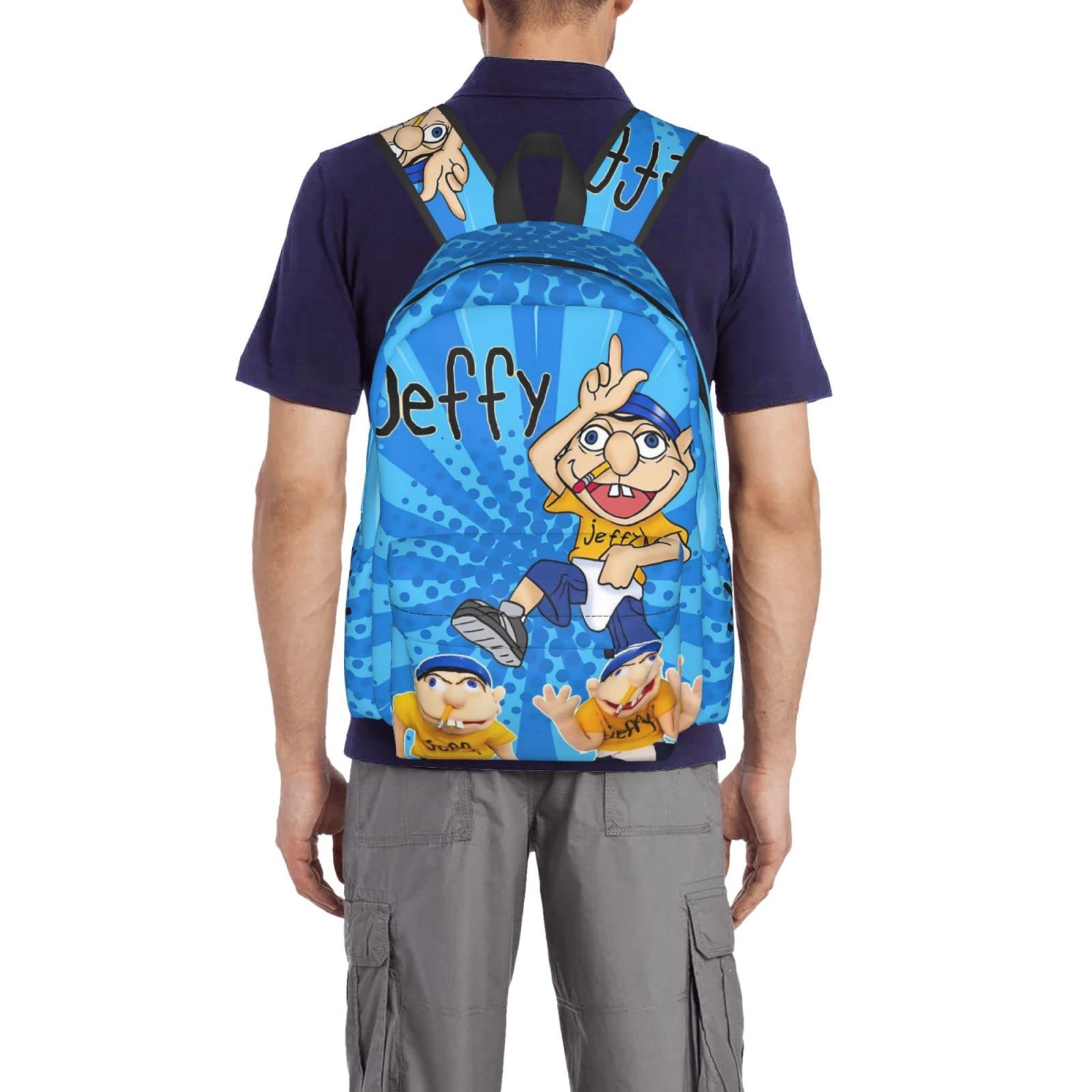 Woodyotime Sml Jeffy Fashionable Computer School Backpack,Travel Business Work Backpack For Adult Women Men