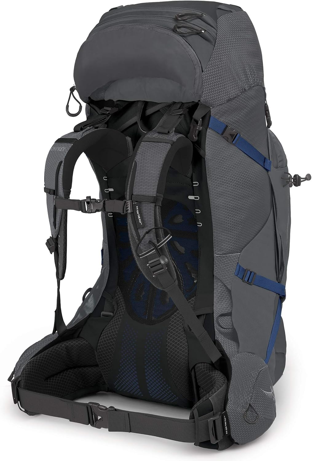 Osprey Aether Plus 70 Men's Backpacking Backpack Eclipse Grey, Large/X-Large
