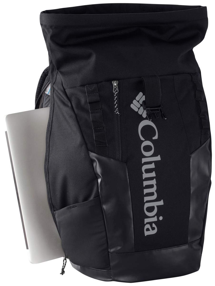 Columbia Unisex Convey 25L Rolltop Daypack, Black/Black, One Size