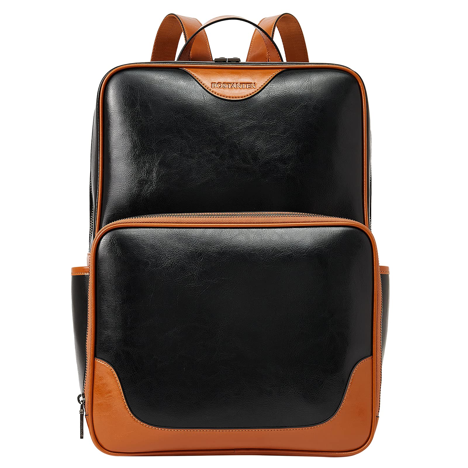 BOSTANTEN Genuine Leather 15.6 inch Laptop Backpack for Women Computer Bag College Casual Backpack