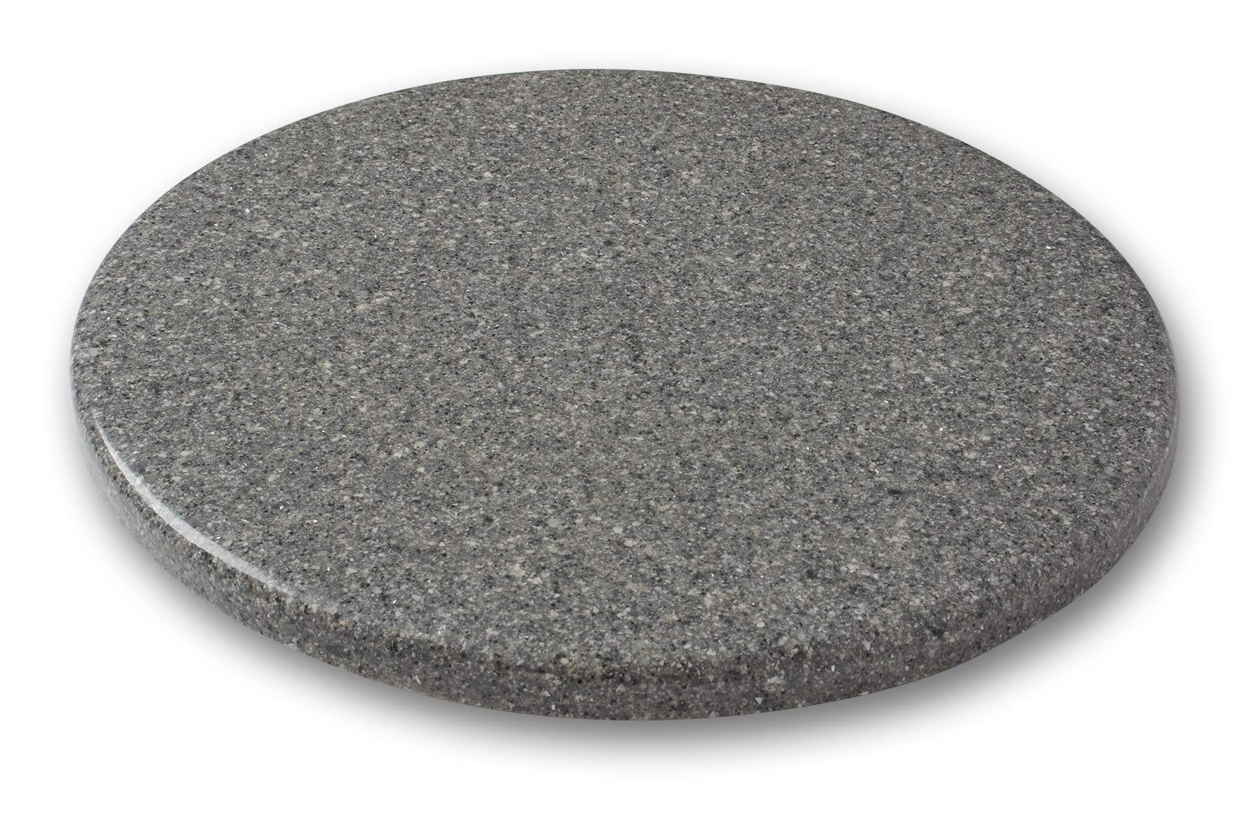 Midnight Gray, Gloss, 16", Cultured Granite, Crater, Lazy Susan, Turntable