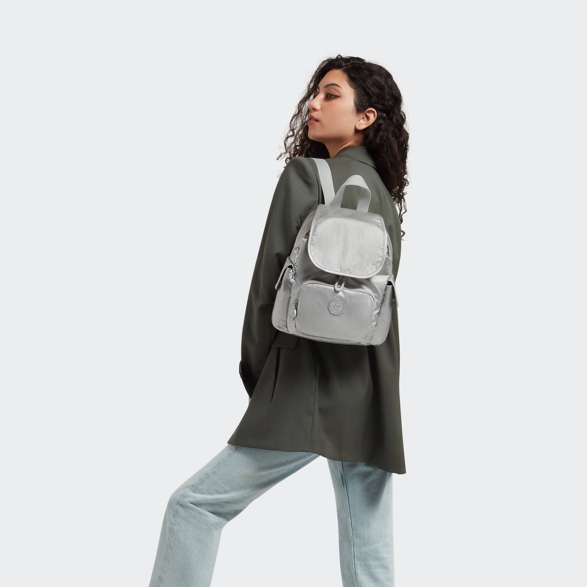 Kipling City Pack Mini Metallic Backpack Bright Metallic