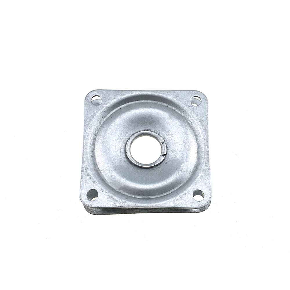 Hahiyo Lazy Susan Square Turntable Tray Base Plate Hardware Stable Rotating Ball Bearing 2 inch Spinner Turn Smoothly Save Space Sturdy No Wobble Squeak for Kitchen Cake, White, 2in, 6Pieces