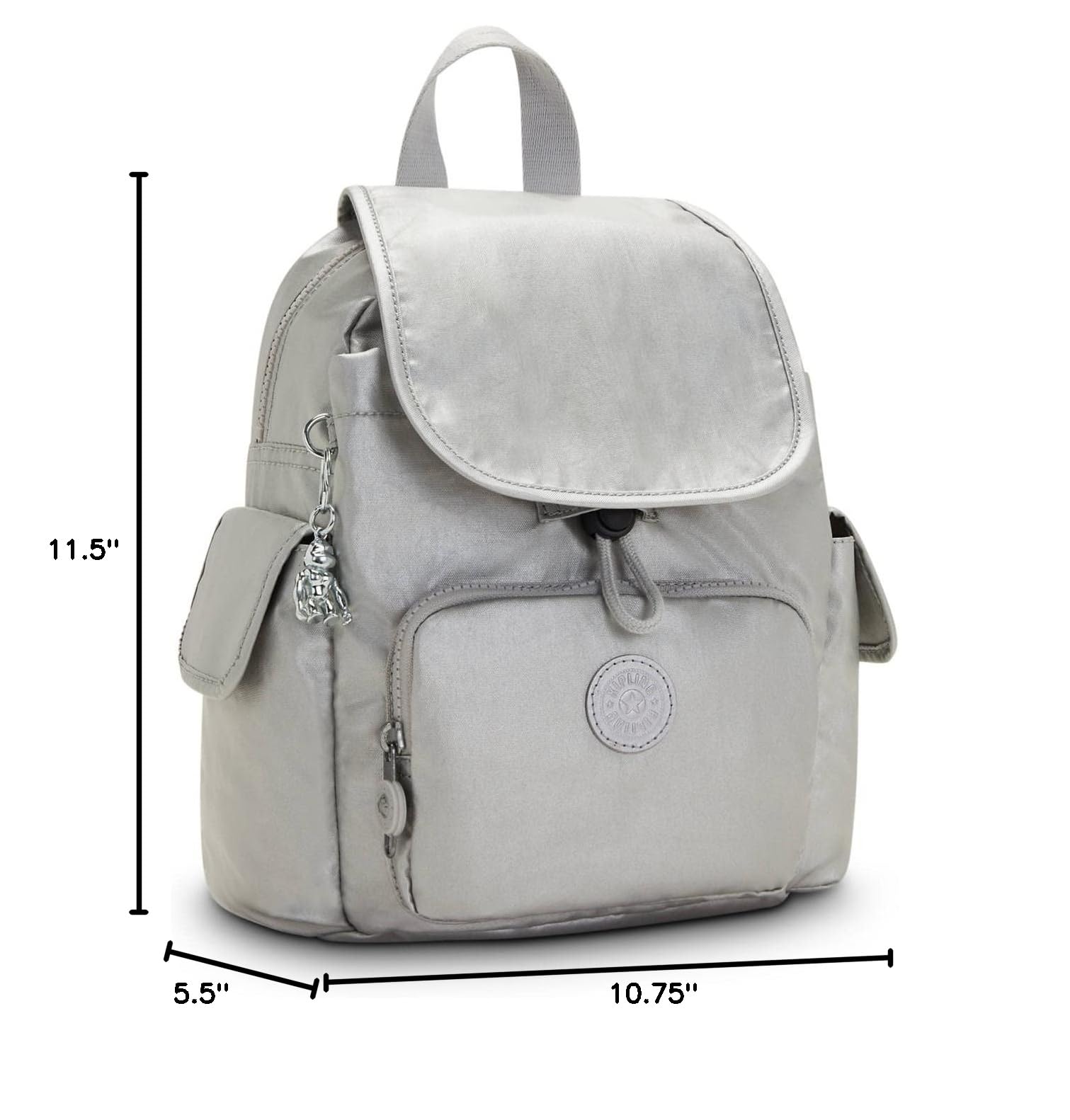 Kipling City Pack Mini Metallic Backpack Bright Metallic