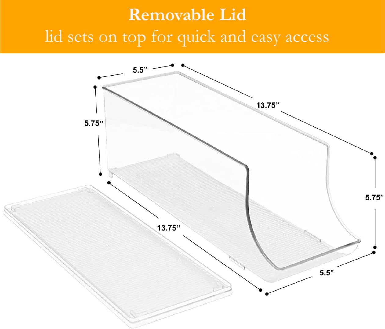 Soda Can Organizer for Refrigerator - Drink Organizer for Fridge - Beverage Dispenser for Fridge - Stackable Soda Can Organizer for Pantry -2 Pack Small and Large