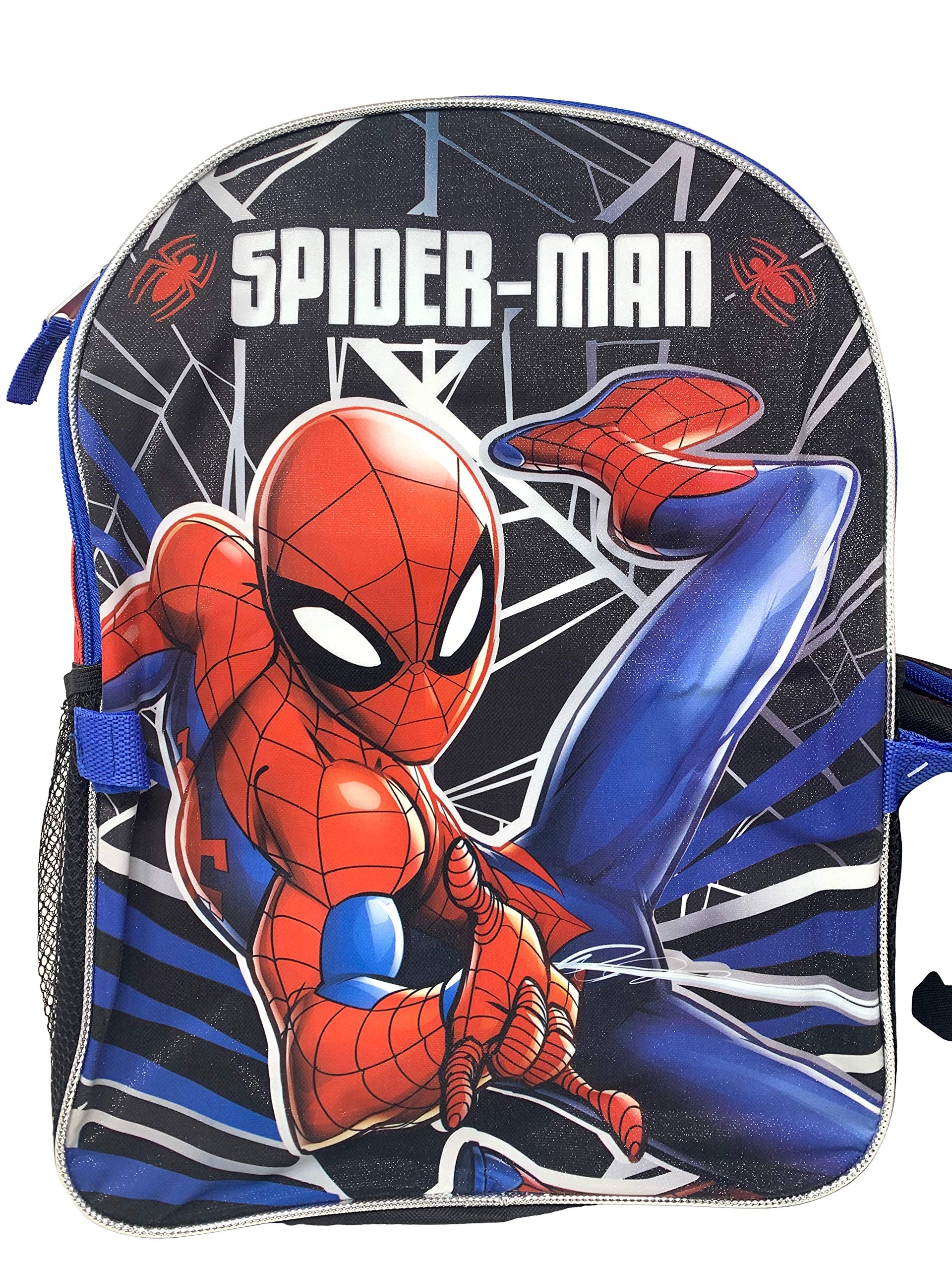 Marvel Spiderman 16" Backpack with Shaped Lunch Bag- SPOU