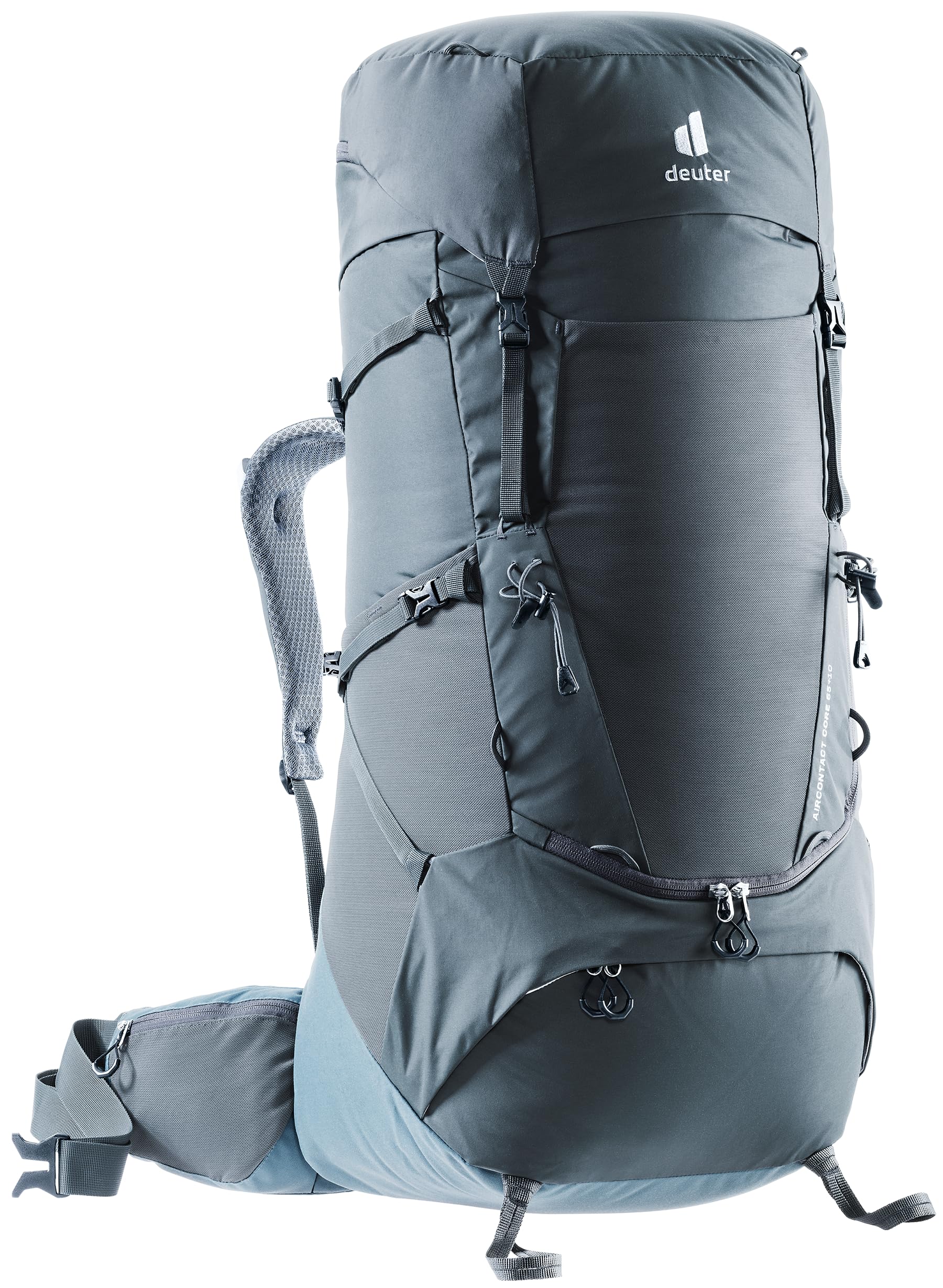 Deuter Aircontact Core 65+10L Hiking Backpack - Graphite-Shale