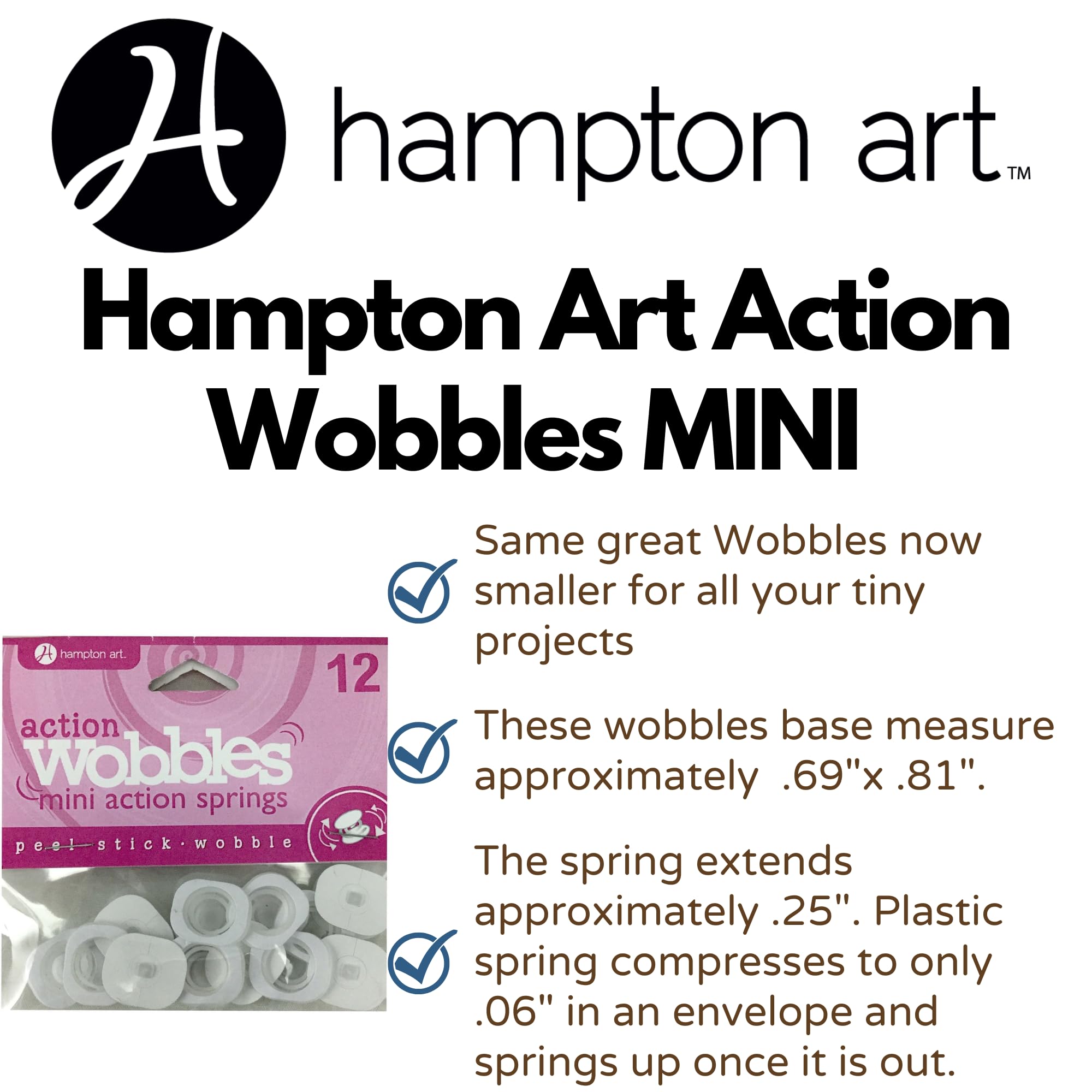 Hampton Art Mini 12pc Action Wobbles