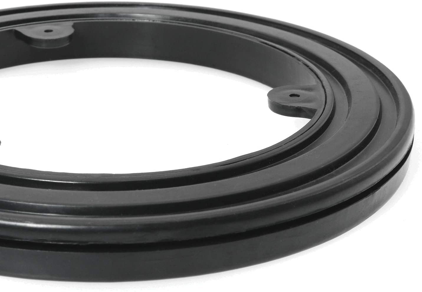 SQXBK 7 Inch Lazy Susan 180x16mm Black Plastic Round Rotating Turntable Bearing Swivel Plate Hardware for Dining-Table