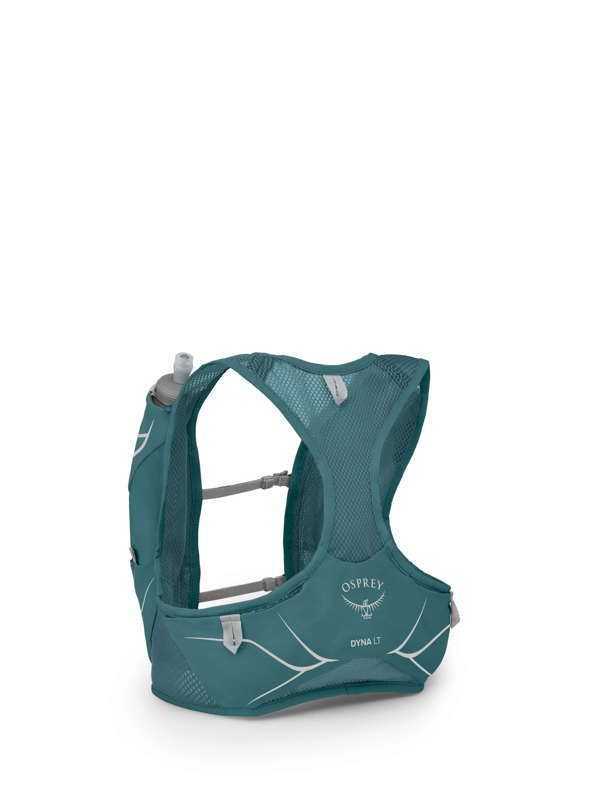 Osprey Dyna LT Women's Running Hydration Vest with Hydraulics Soft Flasks, Verdigris Green, Small