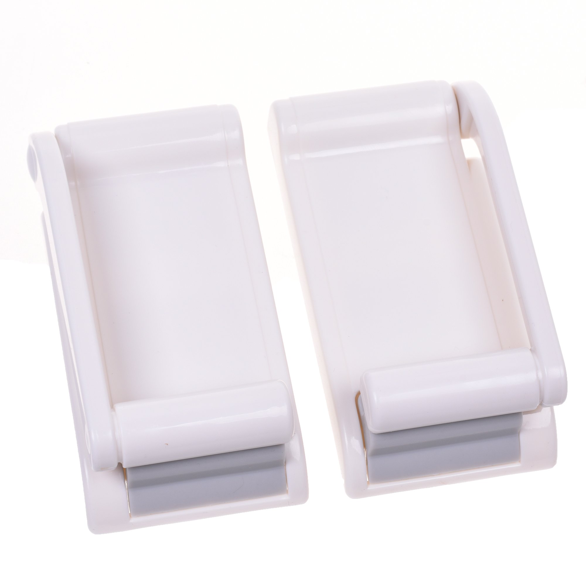 COSMOS White Magnetic Paper Towel Holder Table Napkin Roll Holder Mounts Securely on Refrigerators & Other Metal Surfaces