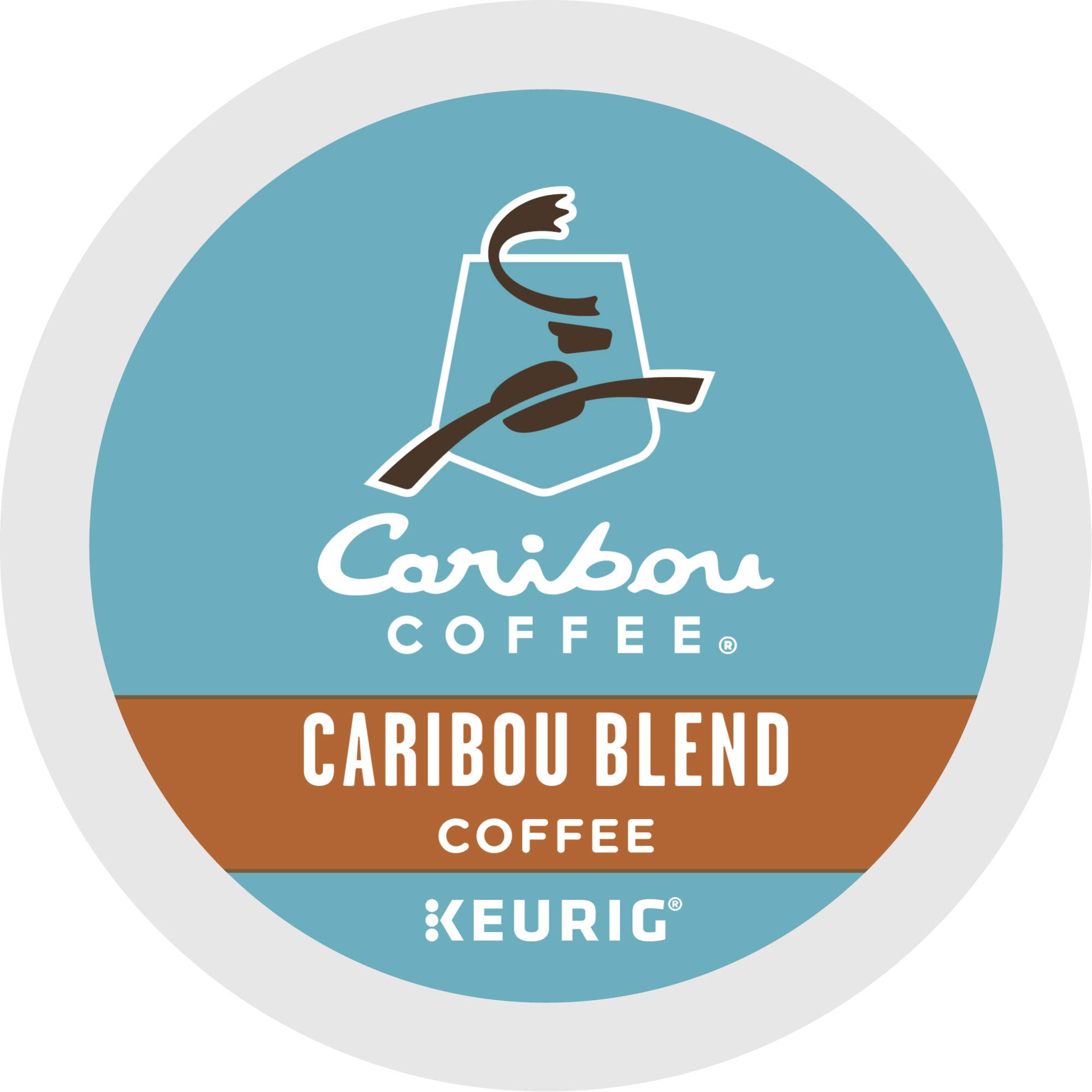 Caribou Coffee Caribou Blend, Single-Serve Keurig K-Cup Pods, Medium Roast Coffee, 12 Count (Pack of 6)